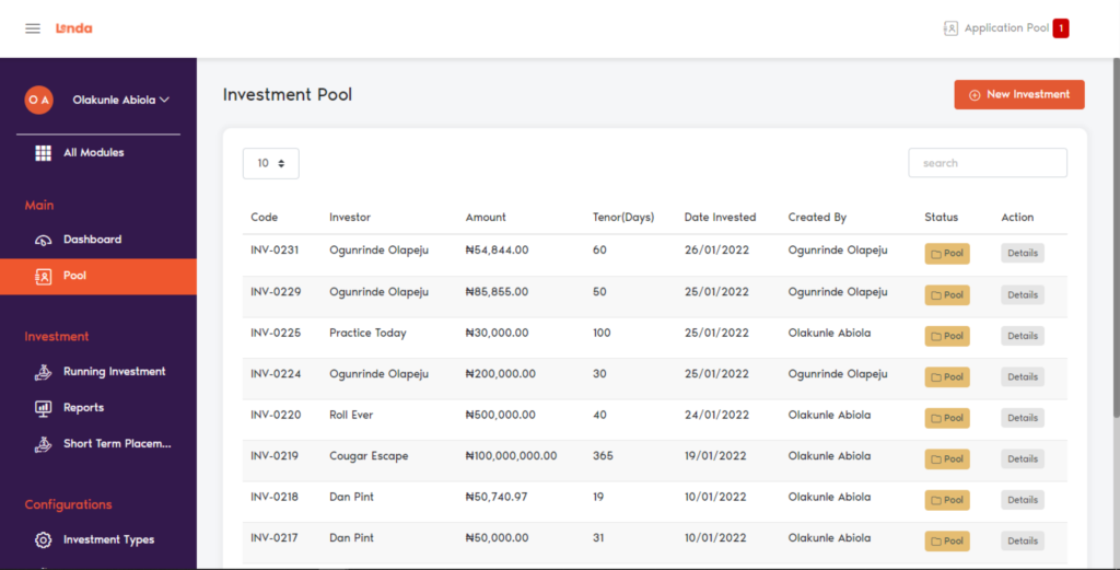 Pool – Lendastack Knowledge base