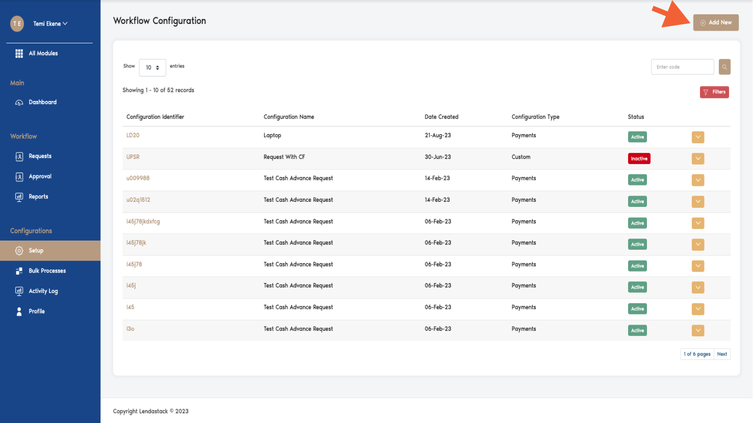 Configuration – Lendastack Knowledge base