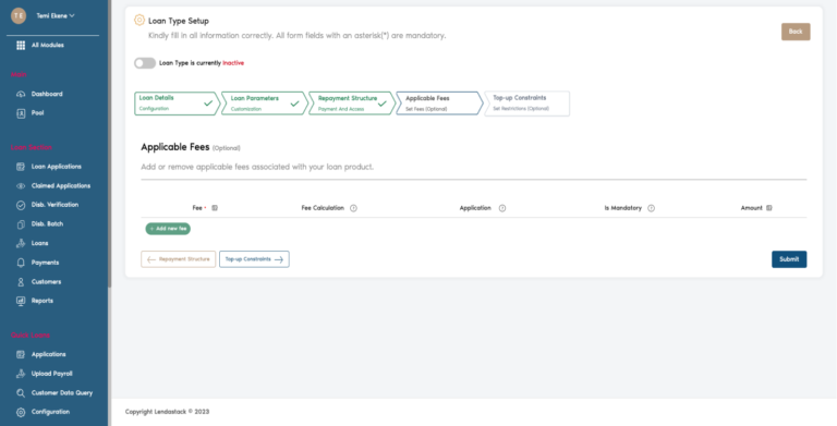 Loan Types – Lendastack Knowledge base