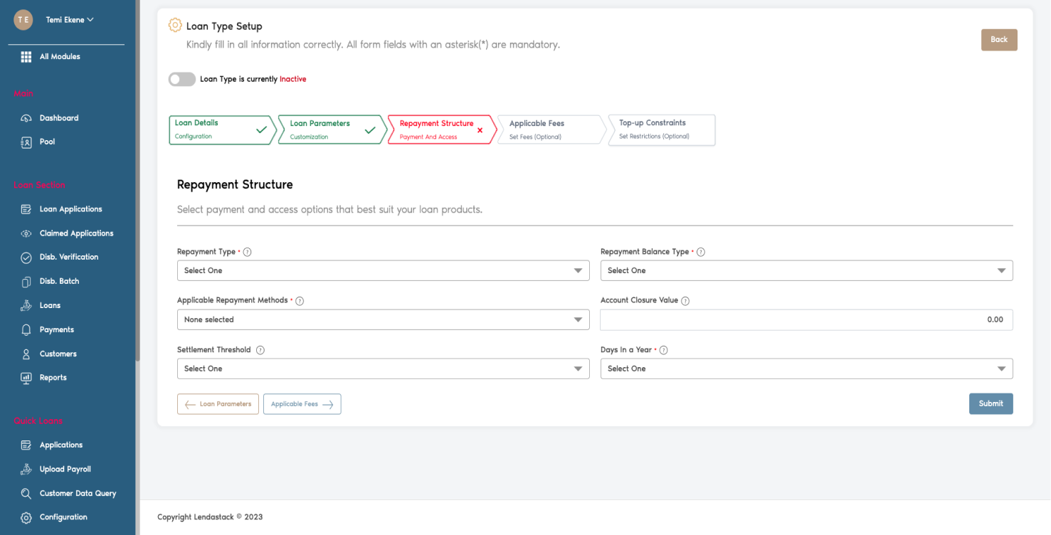 Loan Types – Lendastack Knowledge base