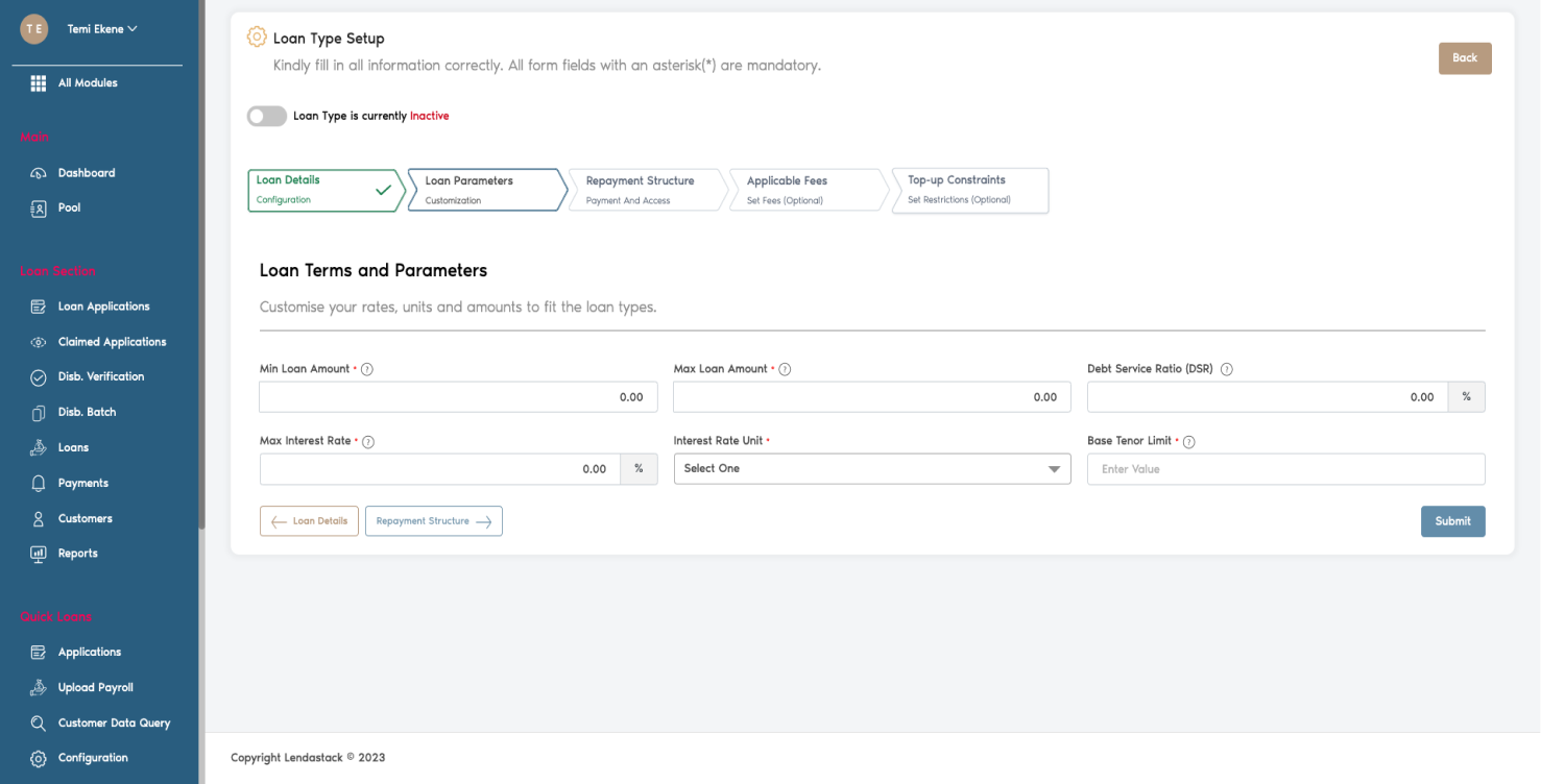 Loan Types – Lendastack Knowledge base