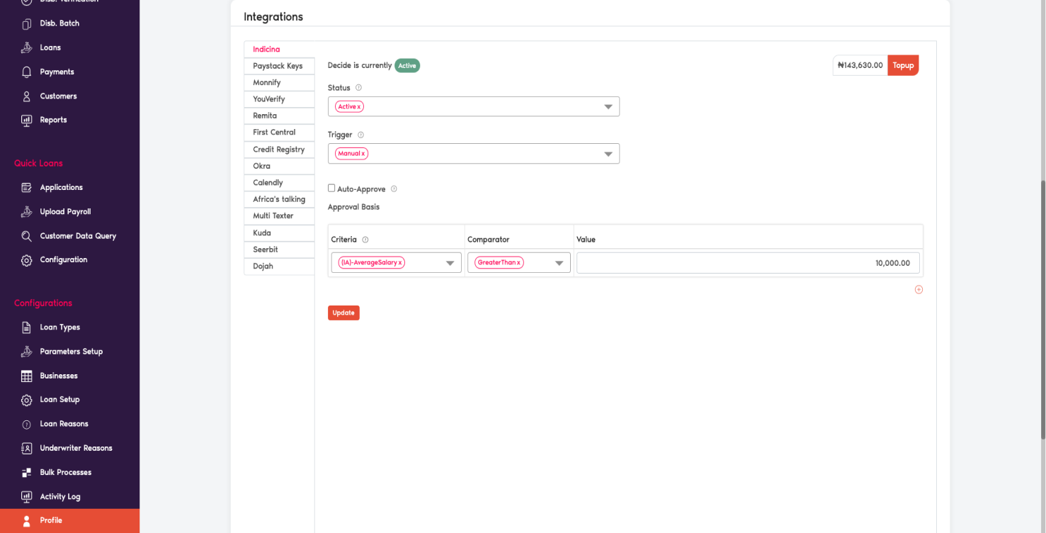 Integration – Lendastack Knowledge base
